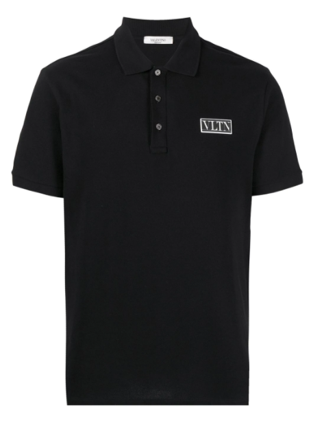 VALENTINO - VLTN logo patch polo shirt – URBANIST